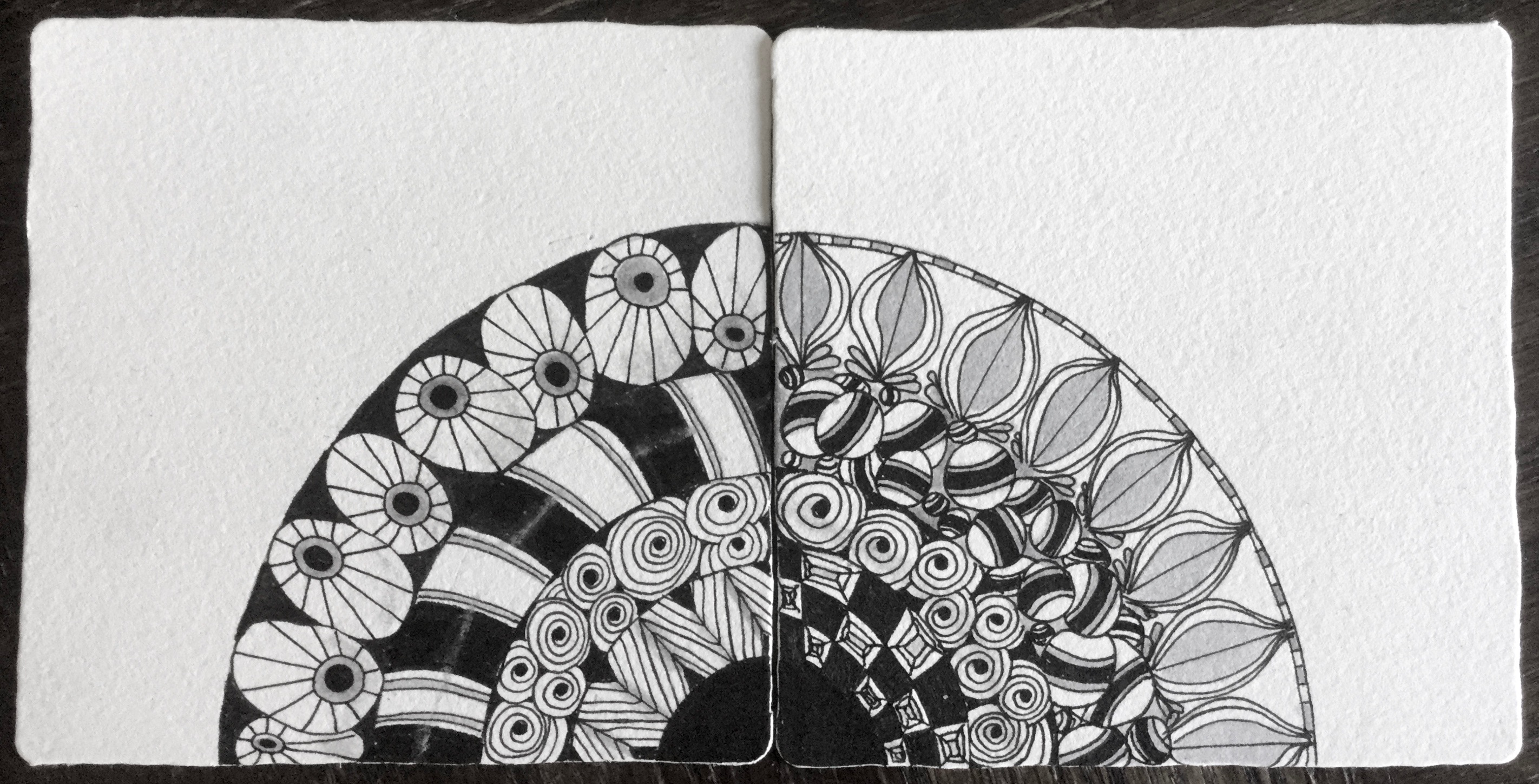 Challenge #330 … Zentangle Plates – TANGLES BY THE SEA